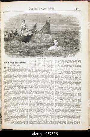 MATTHEW WEBB (1848-1883) First recorded person to swim the English ...