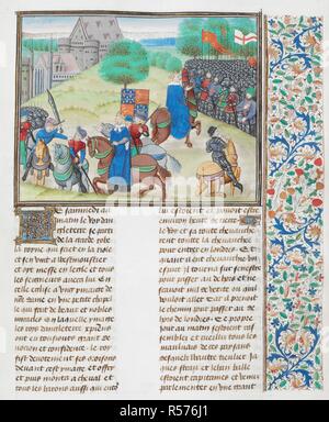 The death of Wat Tyler, the leader of the 1381 Peasants' Revolt in ...