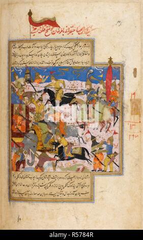 This miniature from the 1533 Zafarnama manuscript depicts Timur’s great ...