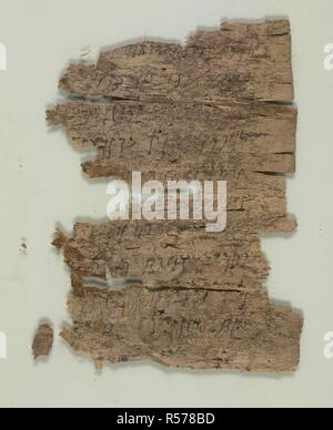 Kharosthi Buddhist text. - 'Fragmentary Buddhist text' Stock Photo - Alamy