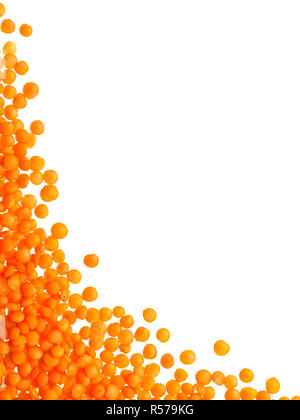 Textured background of orange lentil groats, top view Stock Photo - Alamy