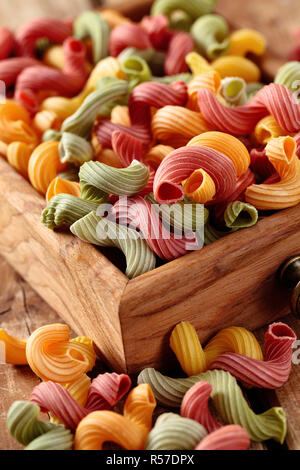 Colorful Italian pasta ‘Amore’ in small drawer Stock Photo - Alamy