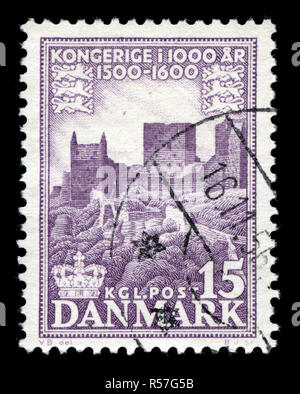 Postmarked stamp from the Denmark in the Queen Margrethe II serie 4 ...