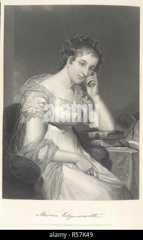 Maria Edgeworth (1767-1849). Irish noveliSt Portrait from the original ...