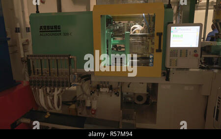 Demonstration of the technological process of manufacturing the details ...