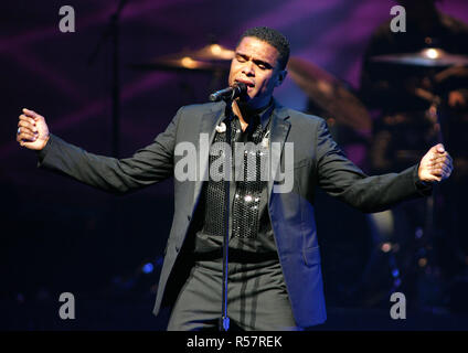 R & B singer Maxwell performs in concert at the American Airlines Arena ...
