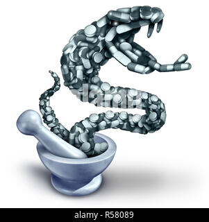 Opioid suicide health risk trap and medical crisis with a prescription ...