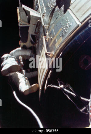 Astronaut Alfred M. Worden, command module pilot of the Apollo 15 lunar ...
