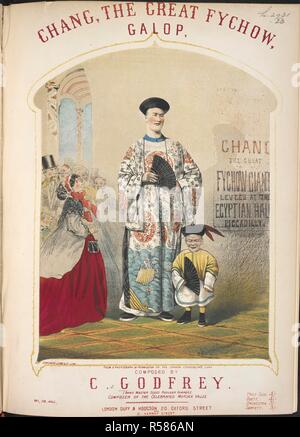 Chang Woo Gow, or “Chang the Chinese Giant” circus, show performer in ...