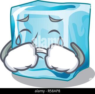 Sad of ice cube cartoon mascot style Stock Vector Image & Art - Alamy
