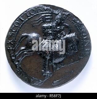 Seal of Alexander I of Scotland Obverse of seal Impression of the seal ...