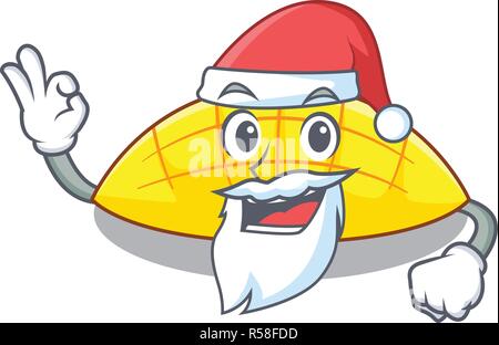 Santa with candy slices mango on with cartoon funny Stock Vector Image ...