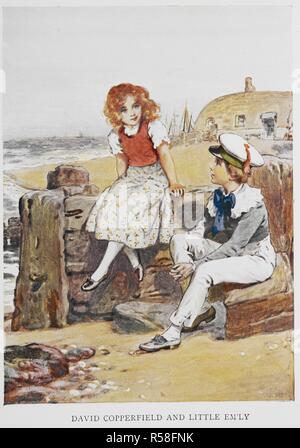 David Copperfield and Emily Illustration from the Novel by Charles ...