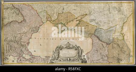 This 1774 map by Giovanni Antonio Rizzi Zannoni depicts the Black Sea ...