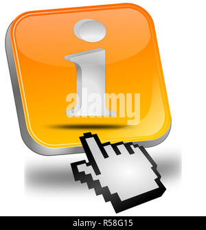 .info icon. Shiny glossy internet button on white background Stock ...