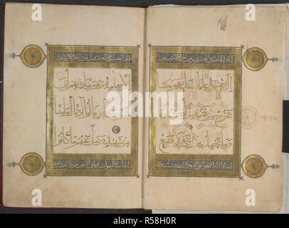Iraq: Pages from a Qur’an written in Baghdad in 1282-1283 CE by ...