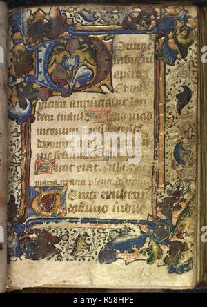 Book of Hours, Decorated Initial, This Book of Hours illuminated ca ...