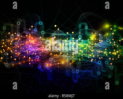 Visualization of Data Transfers Stock Photo - Alamy