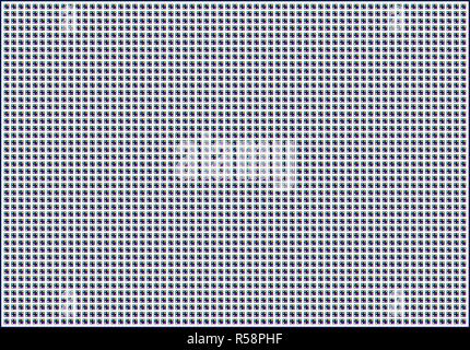 Blue led lights screen. Vector stage display background with blue leds ...