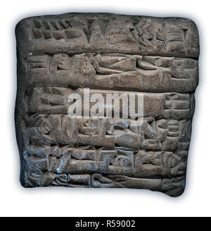 Cuneiform tablet from Umma, Iraq. Around 2030 BC. Musée national d ...