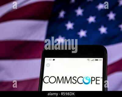 CommScope Company logo seen displayed on smart phone Stock Photo - Alamy