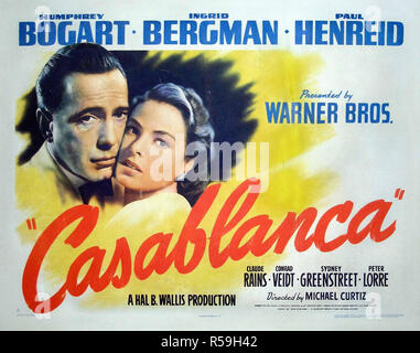 Casablanca - Original Movie Poster Stock Photo - Alamy