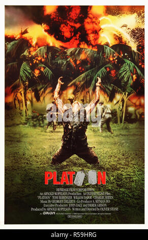 Platoon - Original Movie Poster Stock Photo - Alamy