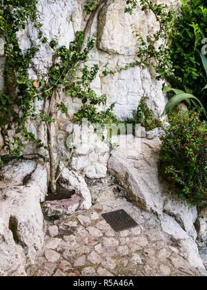 Medieval footpath, Eze, France Stock Photo - Alamy