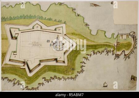 A plan of Falmouth fort Stock Photo - Alamy