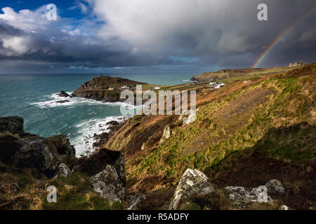 Rocks in Cape Cornwall, Cornwall,UK Stock Photo - Alamy