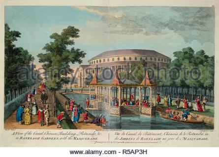 The Rotunda in Ranelagh Gardens, London. 18th century engraving Stock ...