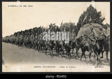 German Cavalry 'Uhlans', WW1 Stock Photo - Alamy