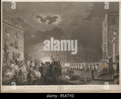 Riot in Broad Street, London, 1780, (1790). Artist: James Heath Stock ...