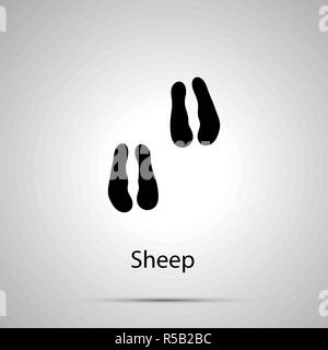 Partridge Footprint Paw Print Silhouette Vector Icon Black Isolated ...