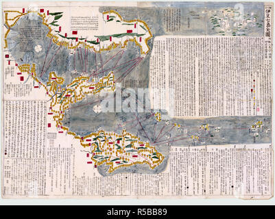 A revised and enlarged map of the Izu Seven Islands, located in Japan ...