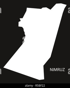 Area of Nimruz, province of Afghanistan, isolated on a solid background ...