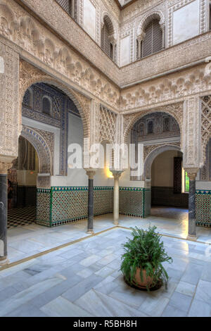 The Alcazar of Seville. Palace complex in Seville, Spanish Andalusia ...