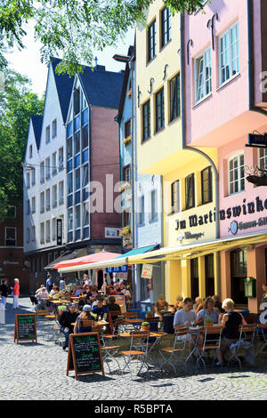 Cafe, Fischmarkt, Old Town, Cologne (Koln), Germany Stock Photo - Alamy