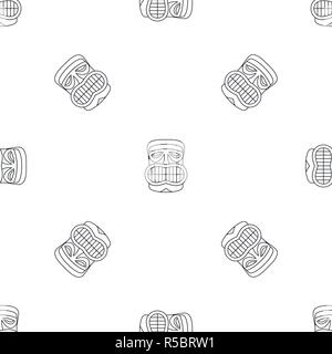 Hawaii idol statue pattern seamless vector repeat geometric for any web ...
