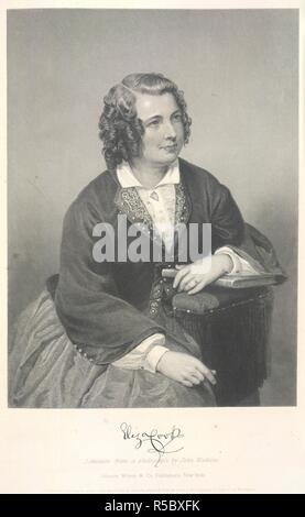 Eliza Cook (1818-1889). English poet. Portrait. Likeness from a ...