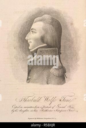 Wolfe Tone, 1763 - 1798, Irish freedom fighter, memorial, St. Stephan's ...