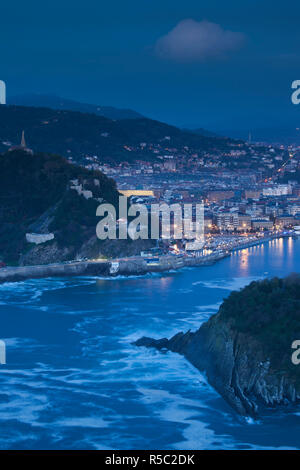 Monte Igueldo at Spanish town San Sebastian Stock Photo - Alamy
