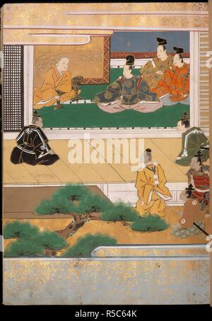 Japanese warrior, From a manuscript telling the story of the warrior ...