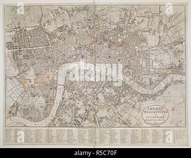 Map Of London 1804 Stock Photo - Alamy