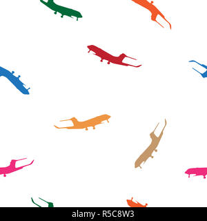 Line Icon Seamless Pattern Isolated on White Background Stock Photo - Alamy