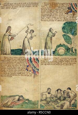 Hagar and the angel, Old Testament scenes (series title), In a hilly ...