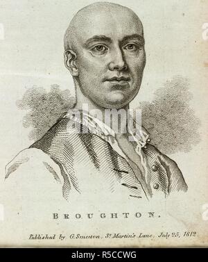 Jack Broughton (1705-1789). Pugilist/Boxer. Portrait. Recognised as ...