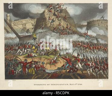 The Siege of Seringapatam (5 April – 4 May 1799) in which Tippu Stock ...