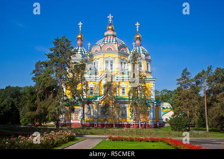 Zenkov Cathedral, built entirely of wood, Panfilov Park, Almaty ...