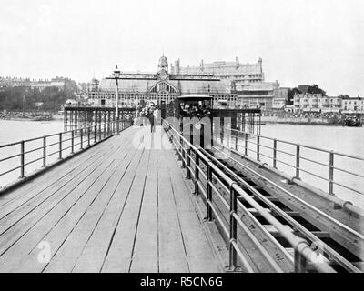 Southend-on-Sea Pier and Tramway early 1900s Stock Photo: 58315851 - Alamy